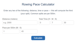 Rowing Pace Calculator - UK Fitness Reviews